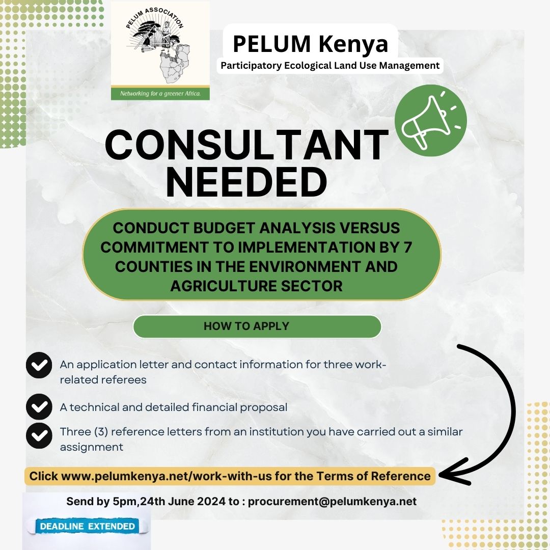 Work with us - Participatory Ecological Land Use Management (PELUM) Association